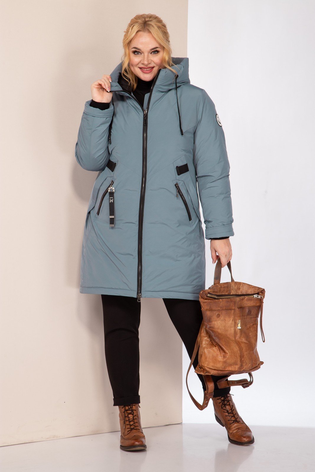 Куртка 2030 ментол Shetti купить в интернет магазине Велесмода